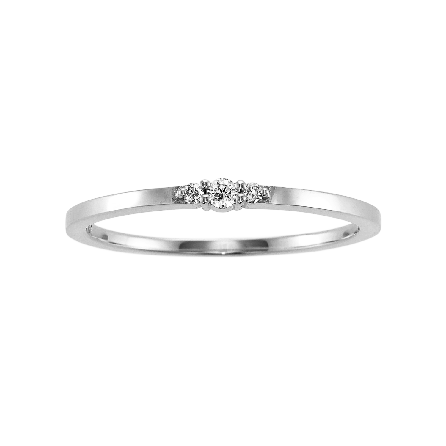 MONATELIER-モナトリエ-k10 リング 天然ダイヤモンド ホワイトゴールド