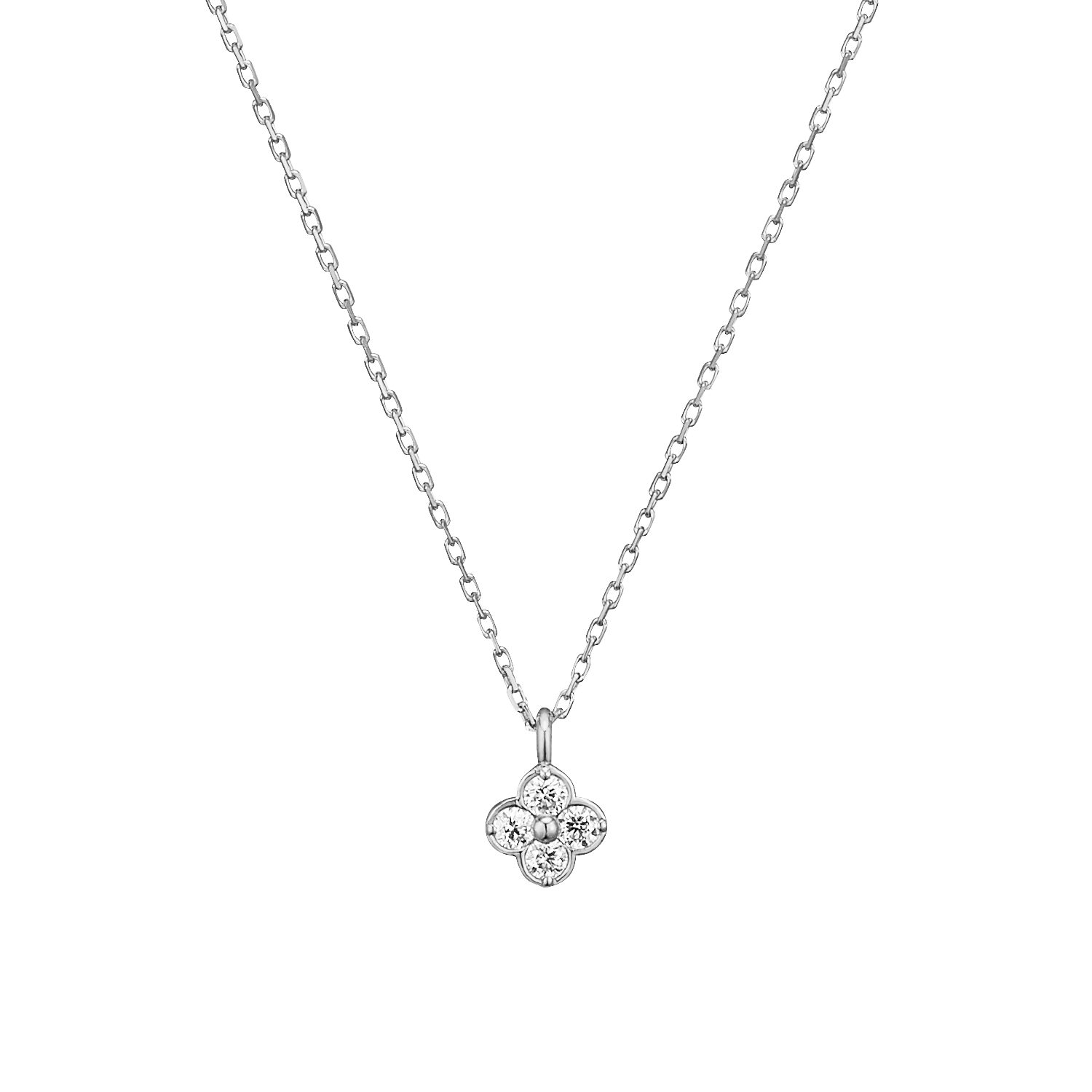 MONATELIER-モナトリエ-k10 ネックレス 天然ダイヤモンド ホワイトゴールド ダレル