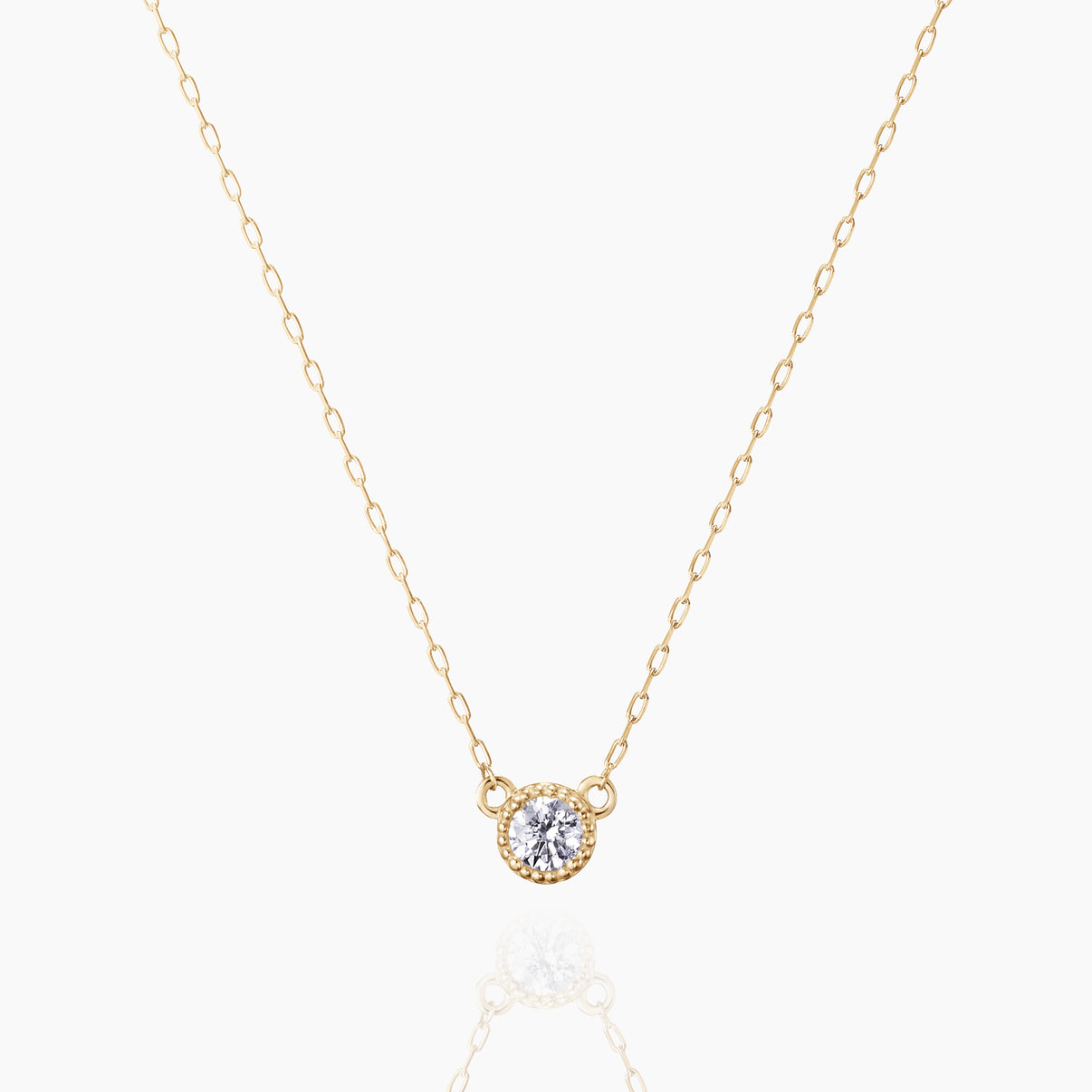 MONATELIER-モナトリエ-ネックレス K10 イエローゴールド 天然ダイヤモンド ノーム